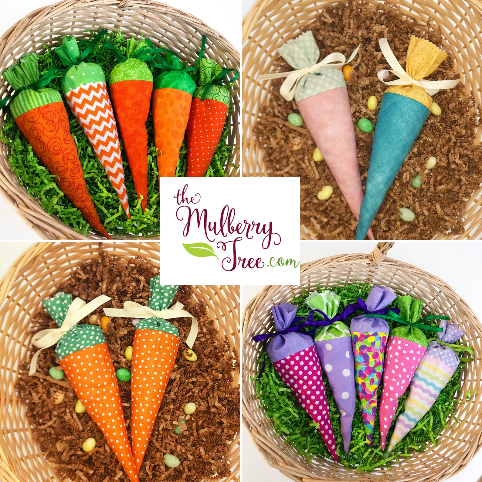 Easter Basket Stuffers Easter Party Favors Fabric Carrots - Etsy