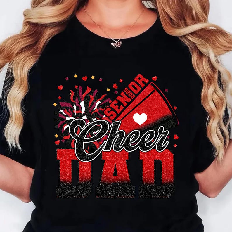 Cheer Black Red PNG Bundle | Cheer Mom Dad Family Squad Sublimation ...
