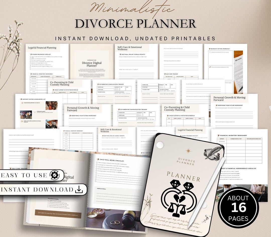 Divorce Planner | Emotional & Practical Life Transition Guide ...