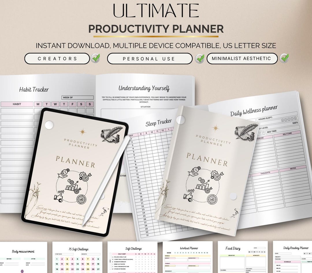 Productivity Planner | Goal Setting, Task Management and Focus Tools ...