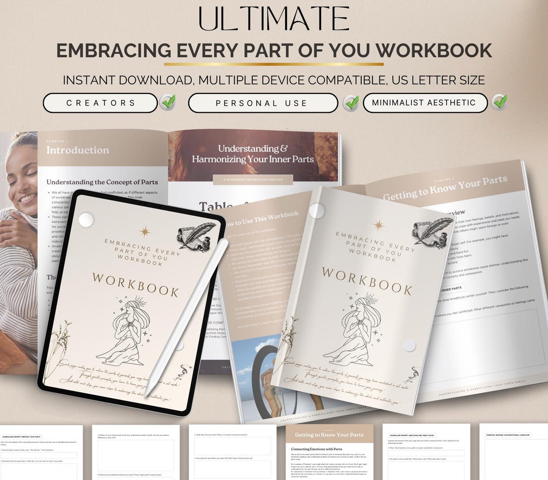 Embracing Every Part of You Workbook | Self-acceptance, Emotional ...