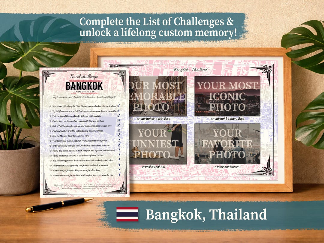 Bangkok Scavenger Hunt Printable PDF, Thailand Travel Challenge Game ...