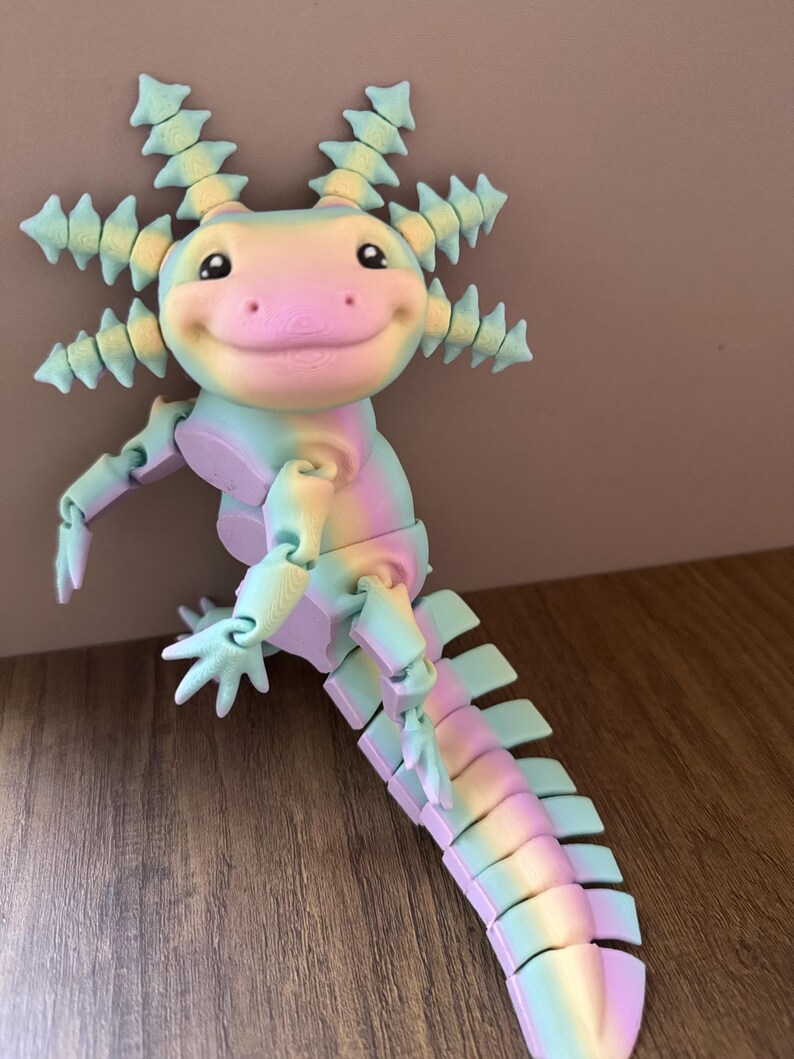 Custom 3D Axolotl Figurine – Adorable Desk or Shelf Decoration - Etsy