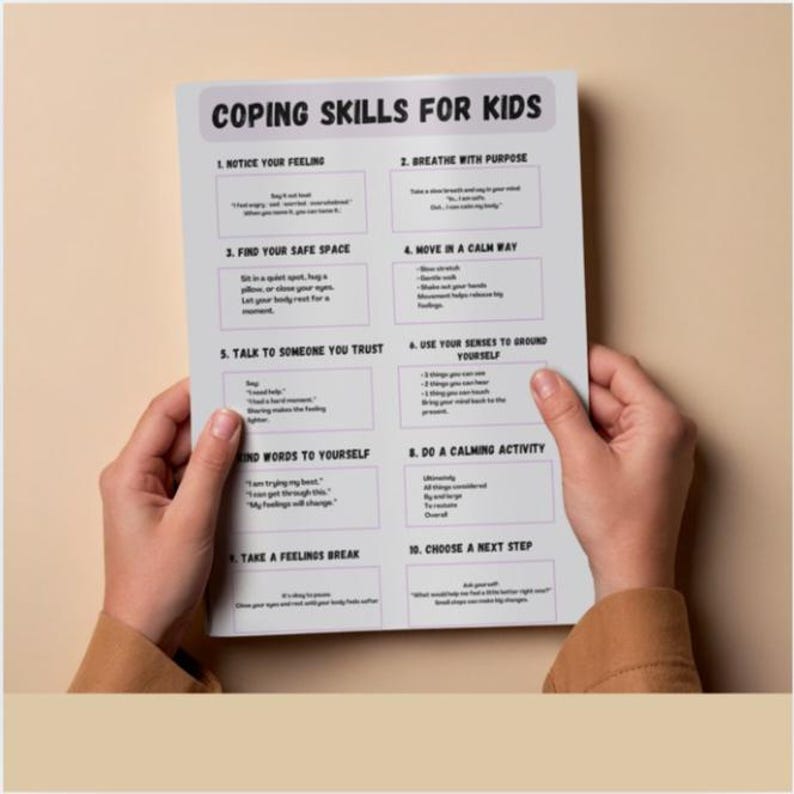 Coping Skills & Problem Solving Posters for Kids | SEL Classroom Bundle ...