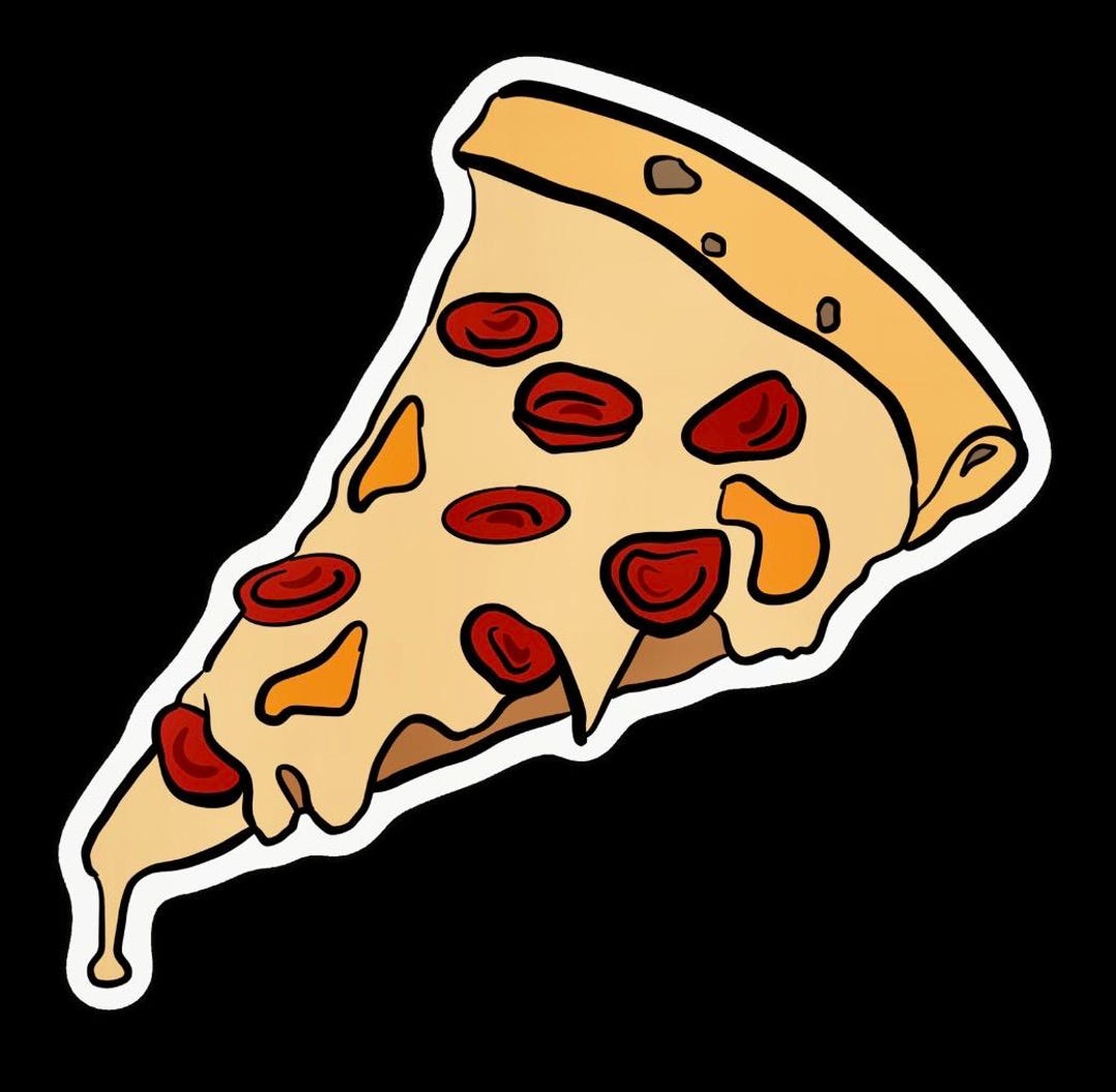Pizza Vinyl Sticker - Etsy