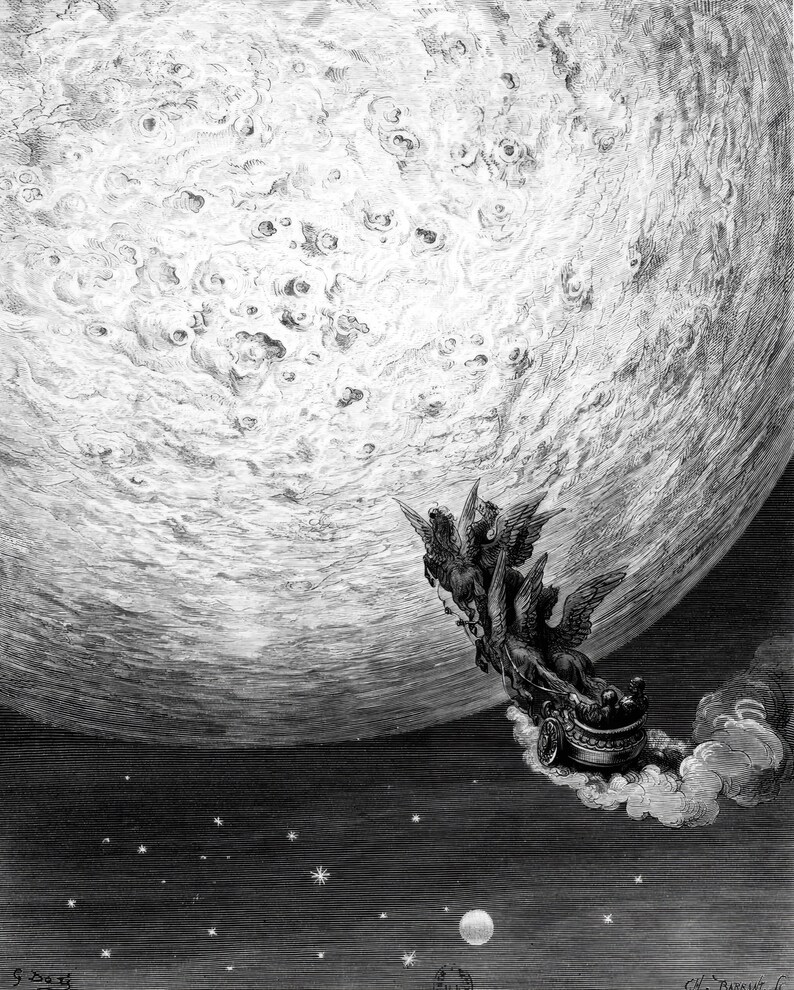 Astolfo on the Moon - Gustave Doré | Digital Downloads - Etsy