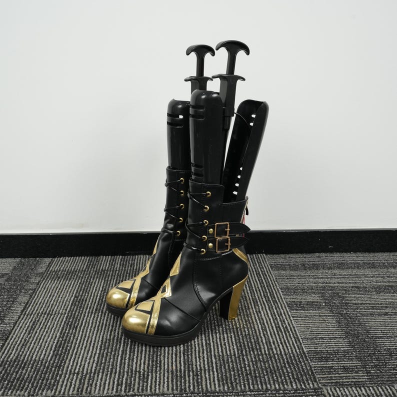 Arlecchino Cosplay Boots Custom Made | Handmade Genshin Anime Shoes - Etsy