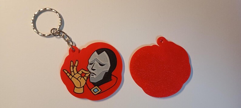 Jhin League of Legends Emote Keychain | 3D Printed Lol Champion Charm ...