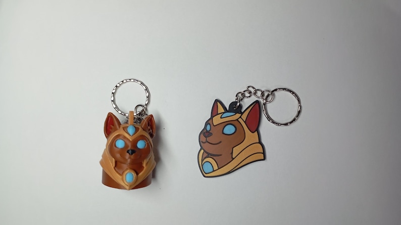 Nasus League of Legends Emote Keychain | 3D Printed Lol Champion Charm ...