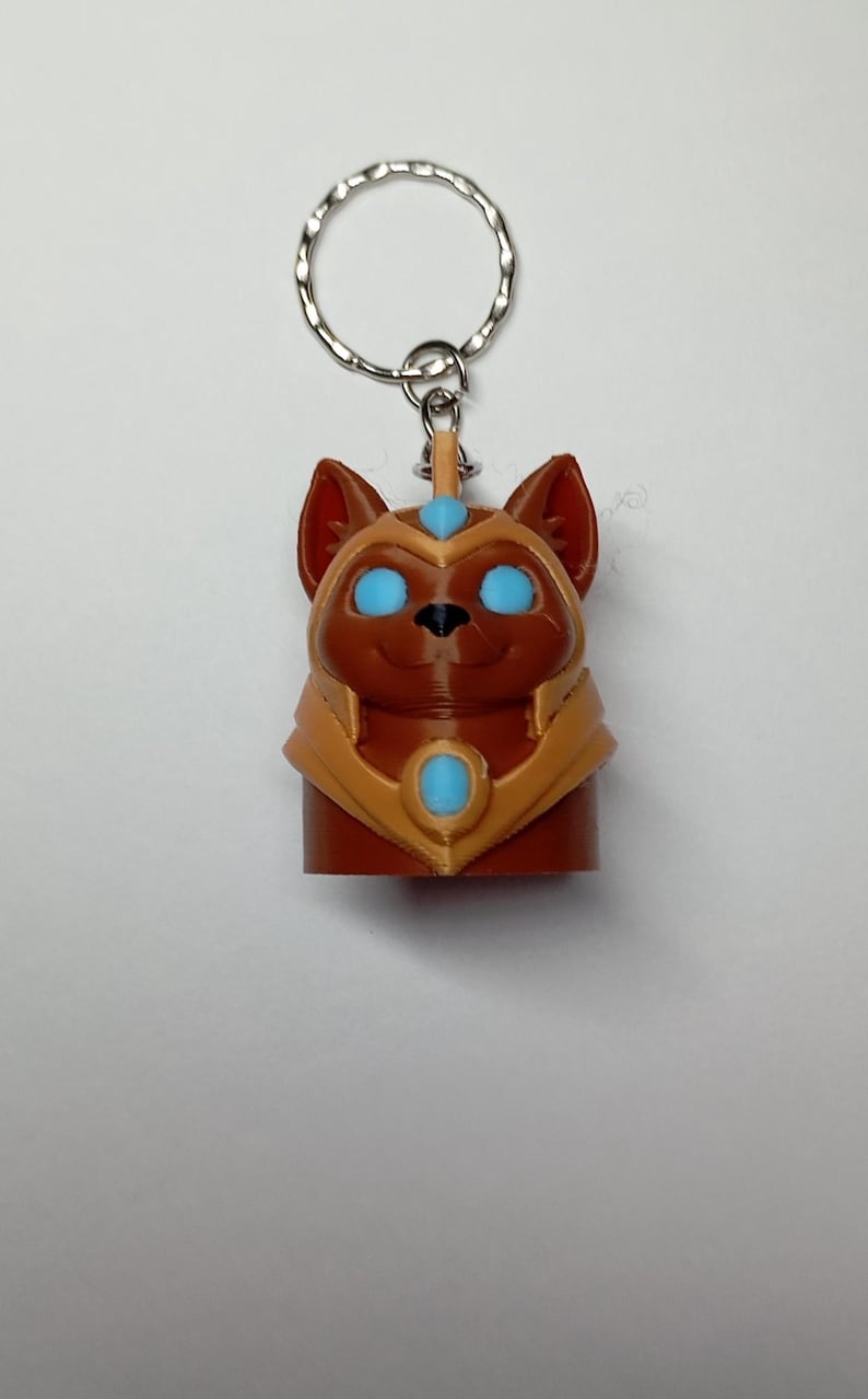 Nasus League of Legends Emote Keychain | 3D Printed Lol Champion Charm ...