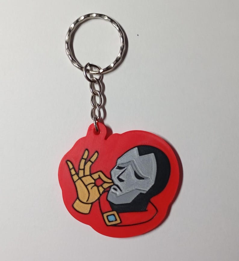 Jhin League of Legends Emote Keychain | 3D Printed Lol Champion Charm ...