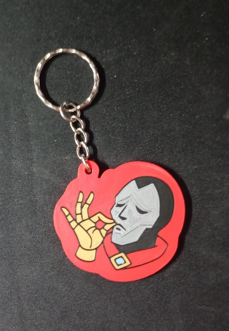 Jhin League of Legends Emote Keychain | 3D Printed Lol Champion Charm ...