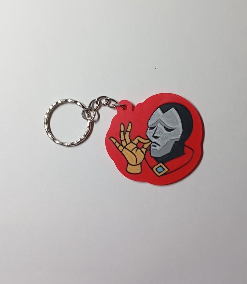 Jhin League of Legends Emote Keychain | 3D Printed Lol Champion Charm ...
