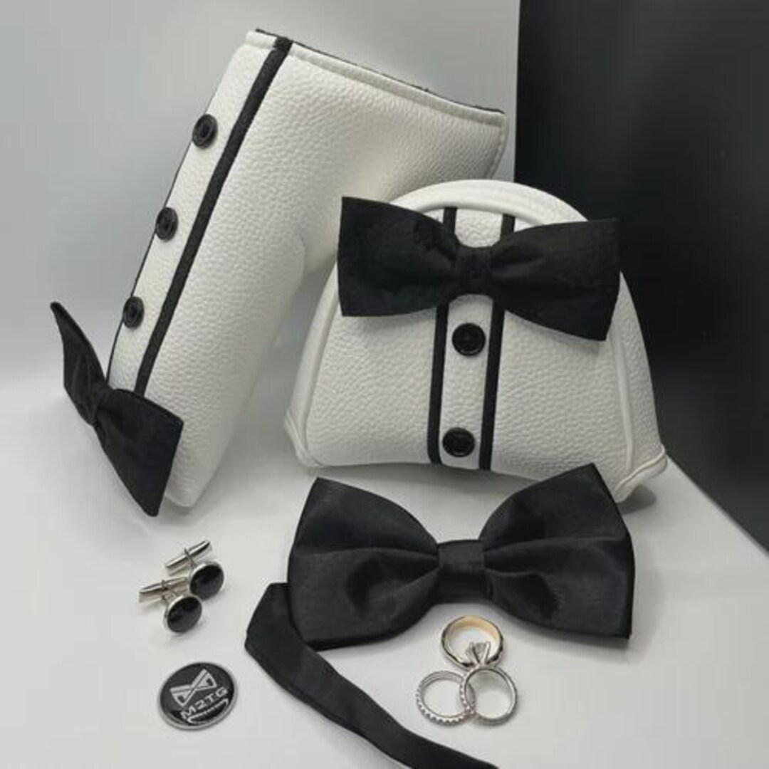 Married 2 the Game - Golf Putter Head Covers, Suit Up, Wedding Golf ...