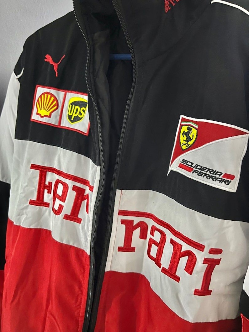 Formula 1 Ferrari Racing Jacket, F1 Ferrari Jacket, Ferrari Jacket, 90s ...