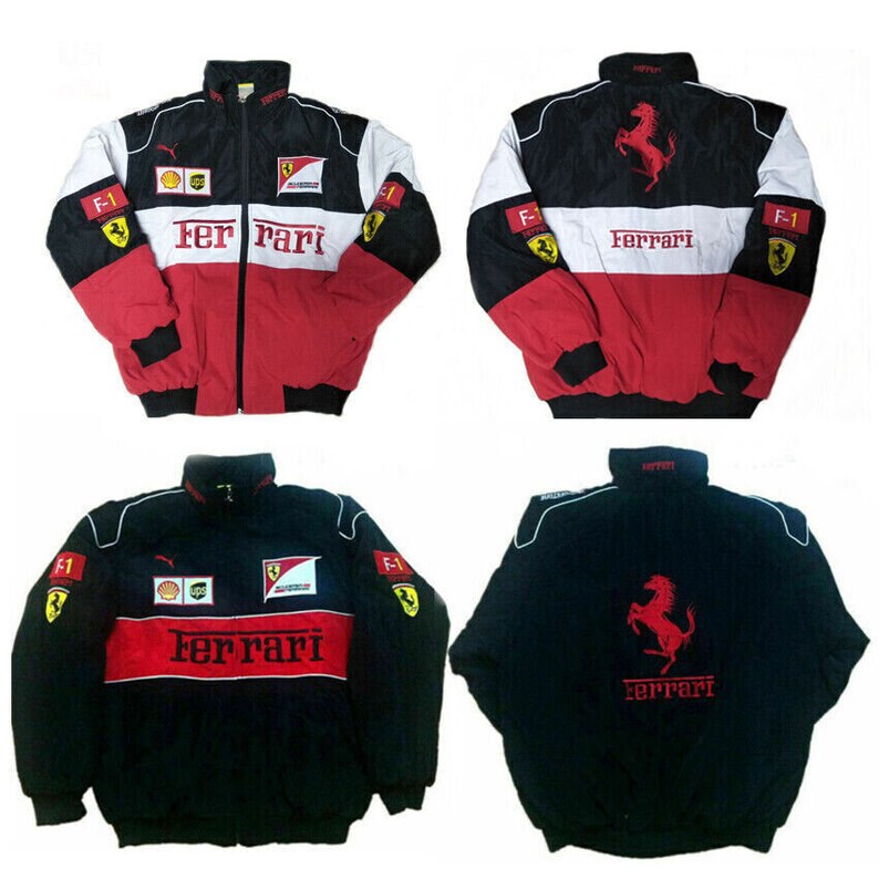 Formula 1 Ferrari Racing Jacket, F1 Ferrari Jacket, Ferrari Jacket, 90s ...
