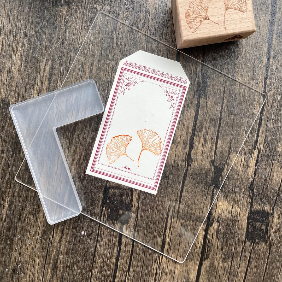 Acrylic Stamp Positioner for Journaling & Crafting – Clear L-shaped ...