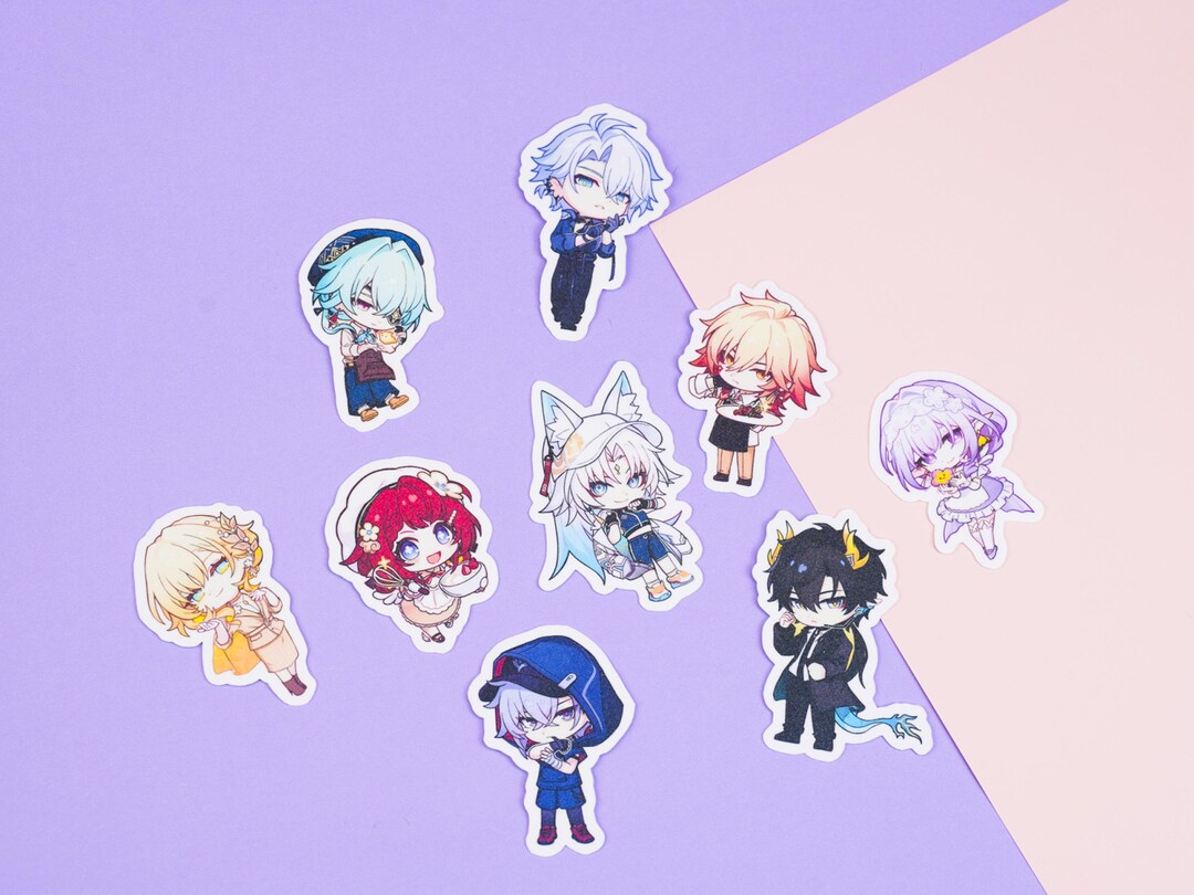 Honkai: Star Rail Chibi Character Waterproof Sticker Set - Cute ...