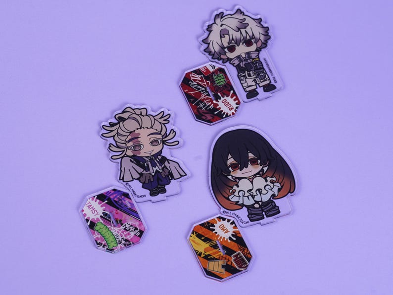 Gachiakuta Rudo, Amo Empool & Tamsy Caines 7cm Chibi Acrylic Standee ...