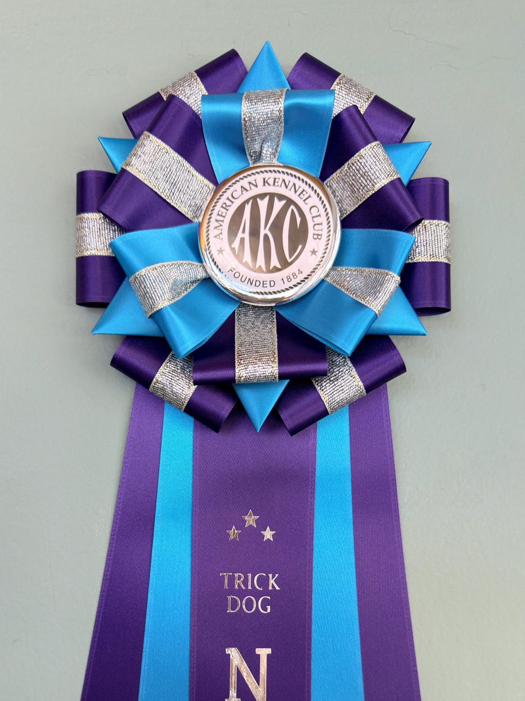 AKC Trick Dog - 5.5" Rosette With 15" Streamers - Award Ribbon ...