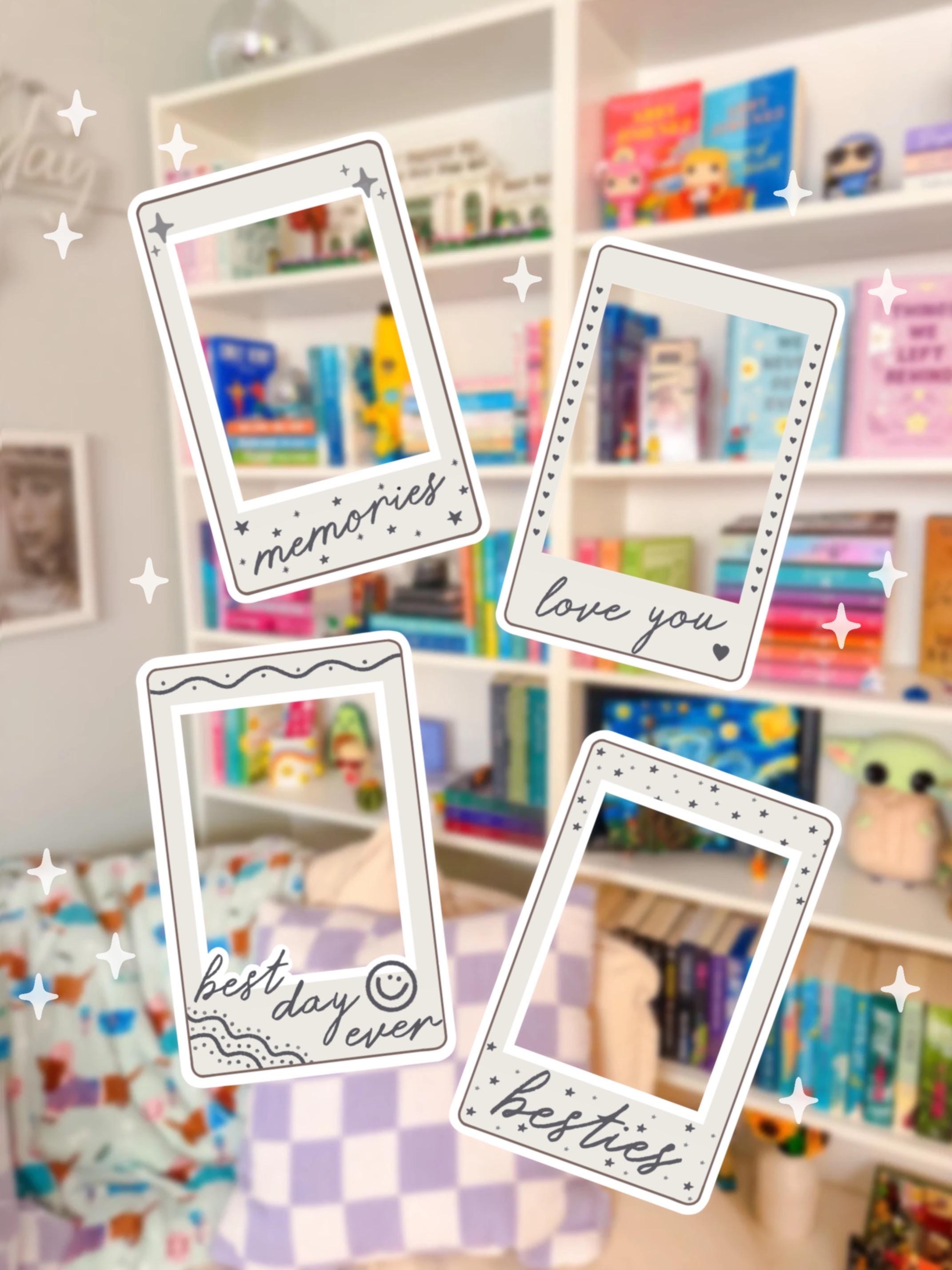 Polaroid Frame 4 Sticker Pack | Vinyl Waterproof Sticker | Cute ...