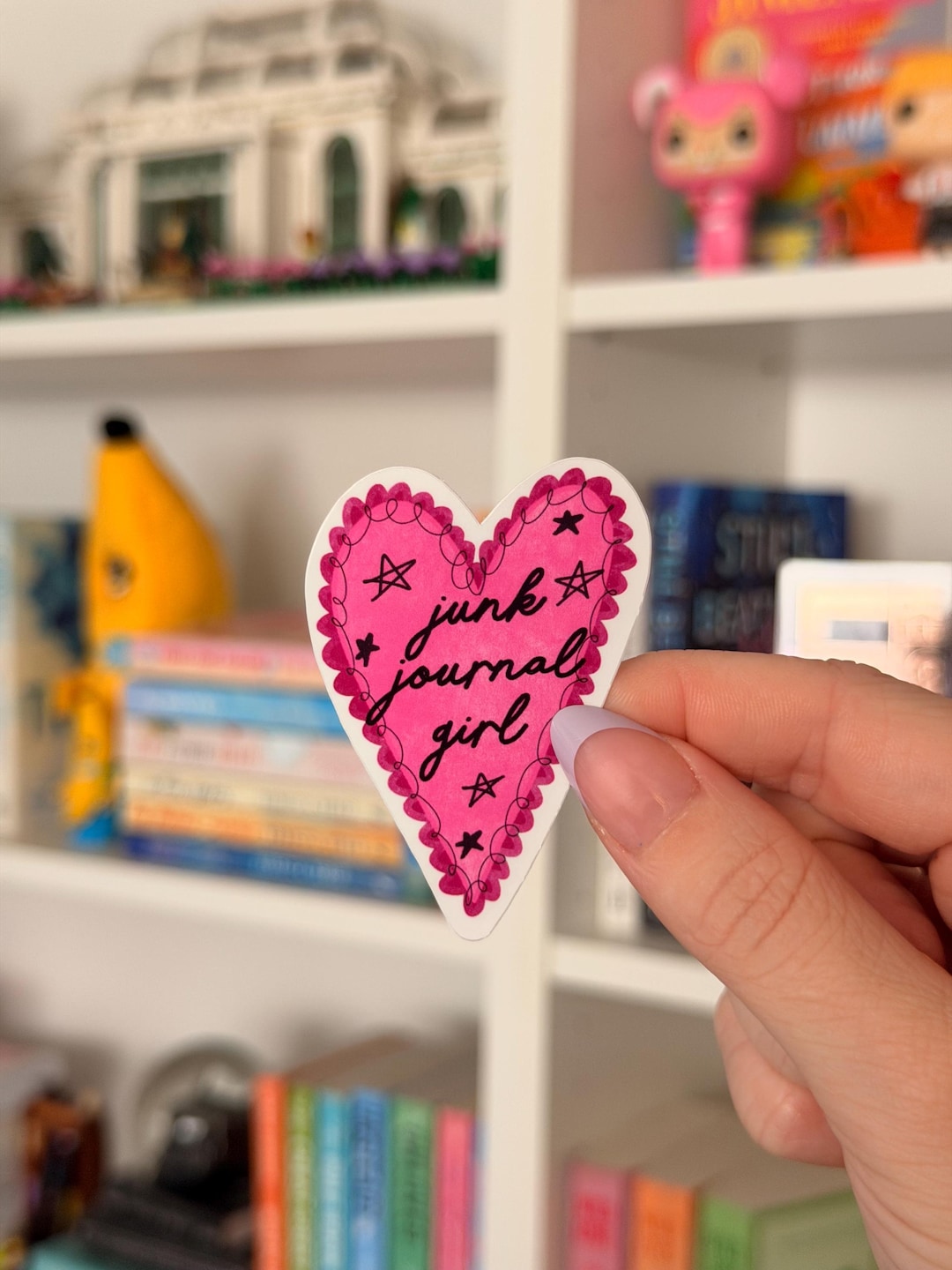 Junk Journal Girl Sticker | Vinyl Waterproof Sticker L Cute Aesthetic ...