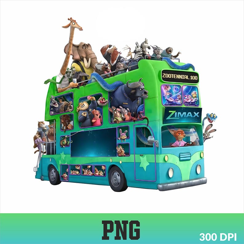 Zootopia 2 Clipart PNG, Animals Bundle Pack, Animals Cartoon Movie ...