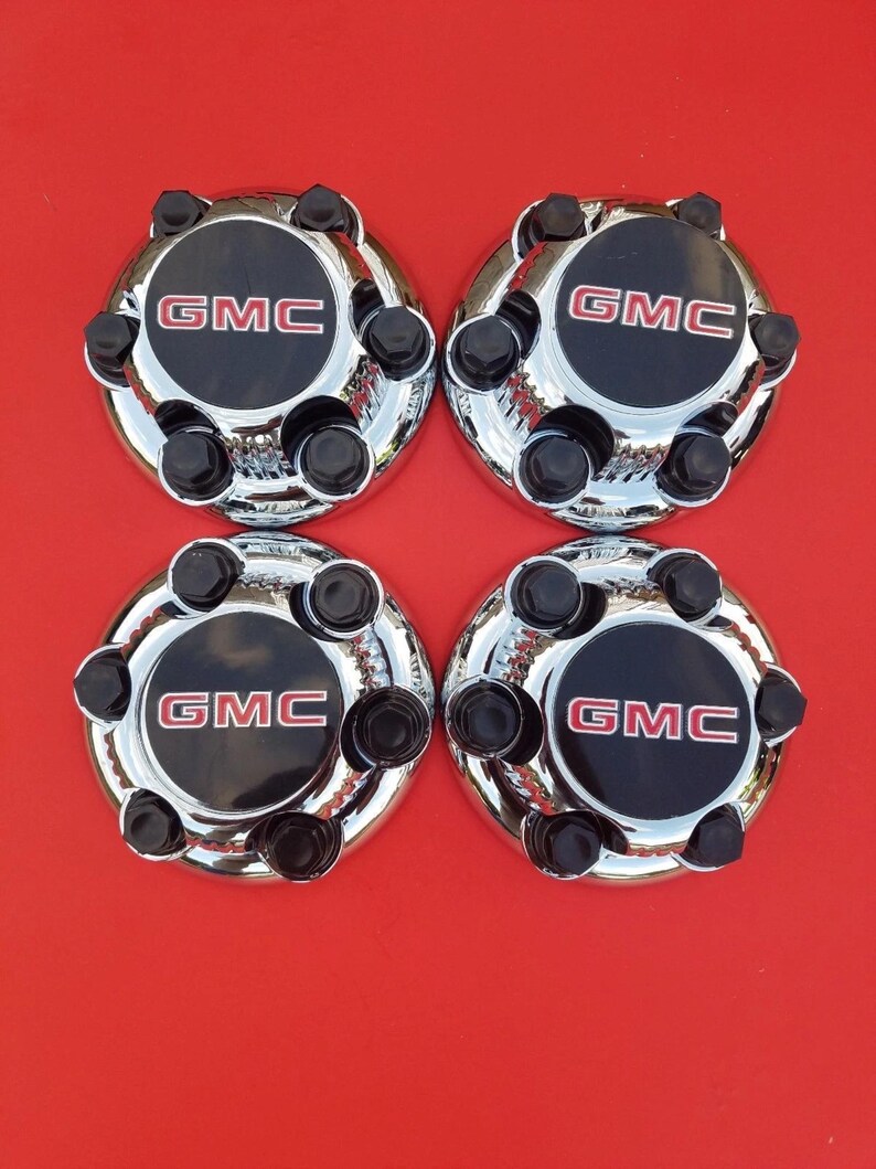 4pcs Chrome GMC Sierra Yukon Savana 6 Lugs 1500 Center Caps 16" 17 ...