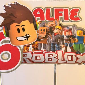 Roblox 6th Birthday Cake Topper - Etsy UK