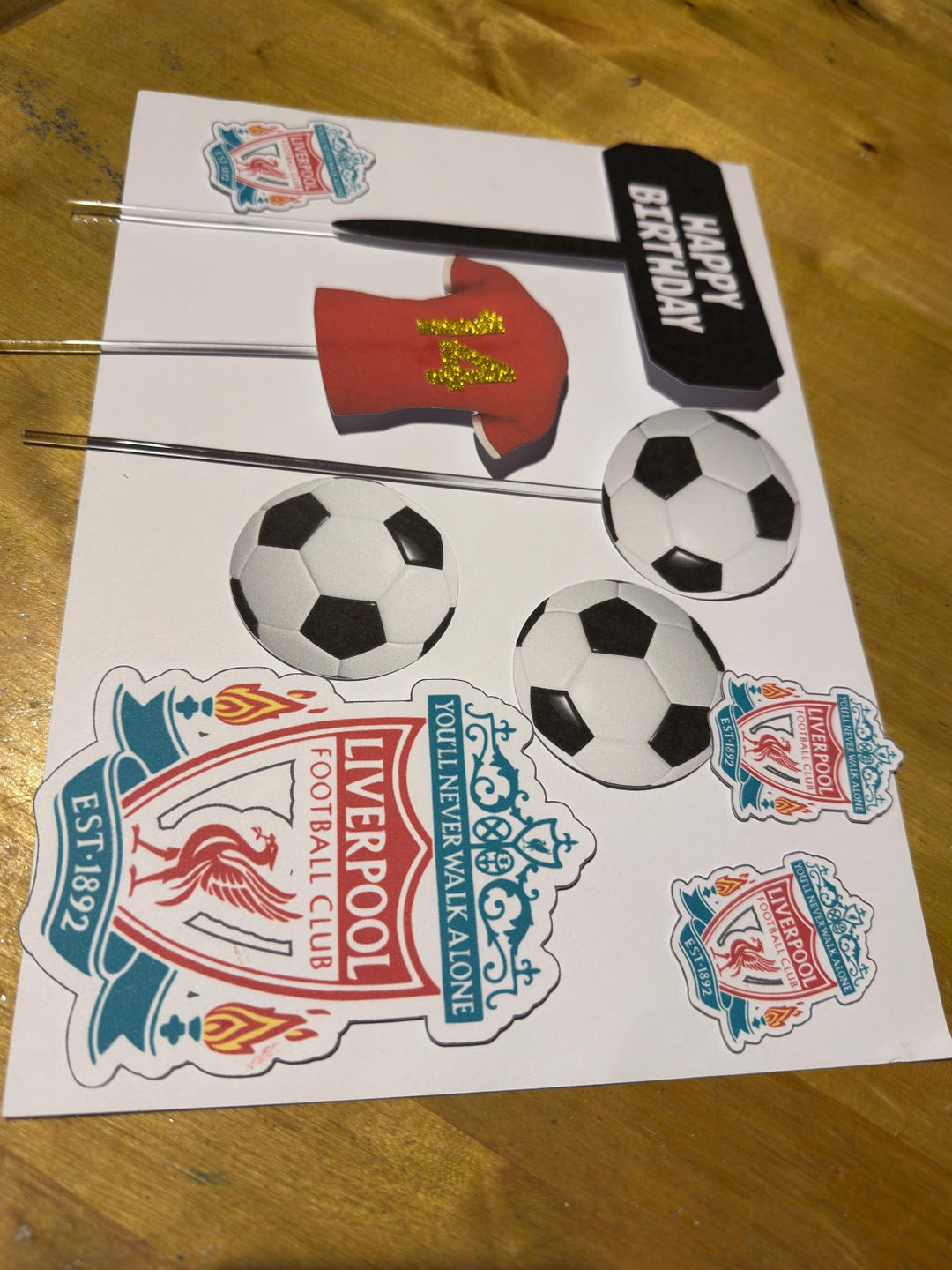 Customise Football Cake Topper - Etsy