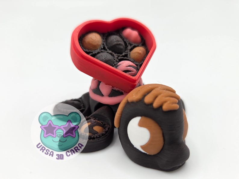Chocolate Box Candy Turtle | 3d Printed Articulated Desk Buddy/fidget ...