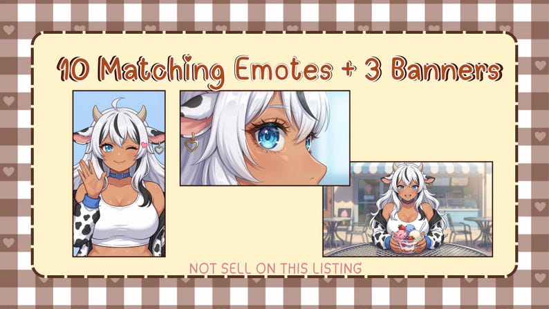 Tan Skin Chubby Cow Girl Pngtuber Model | Plus Size Anime Avatar ...