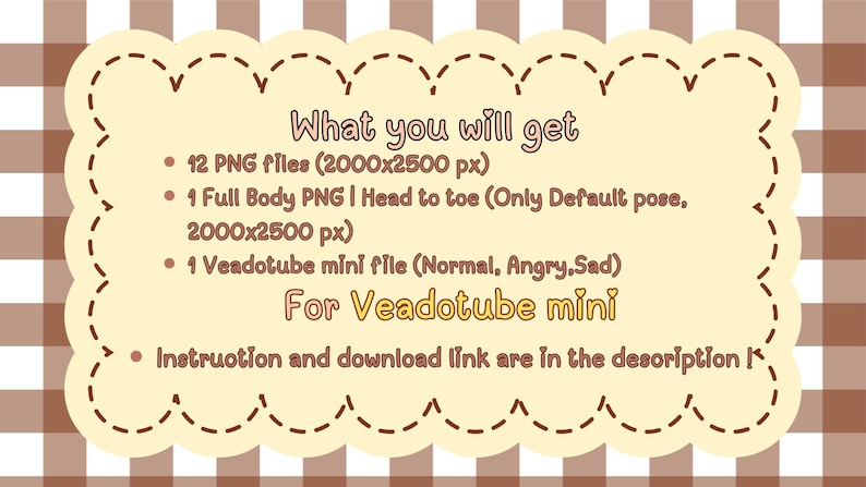 Tan Skin Chubby Cow Girl Pngtuber Model | Plus Size Anime Avatar ...