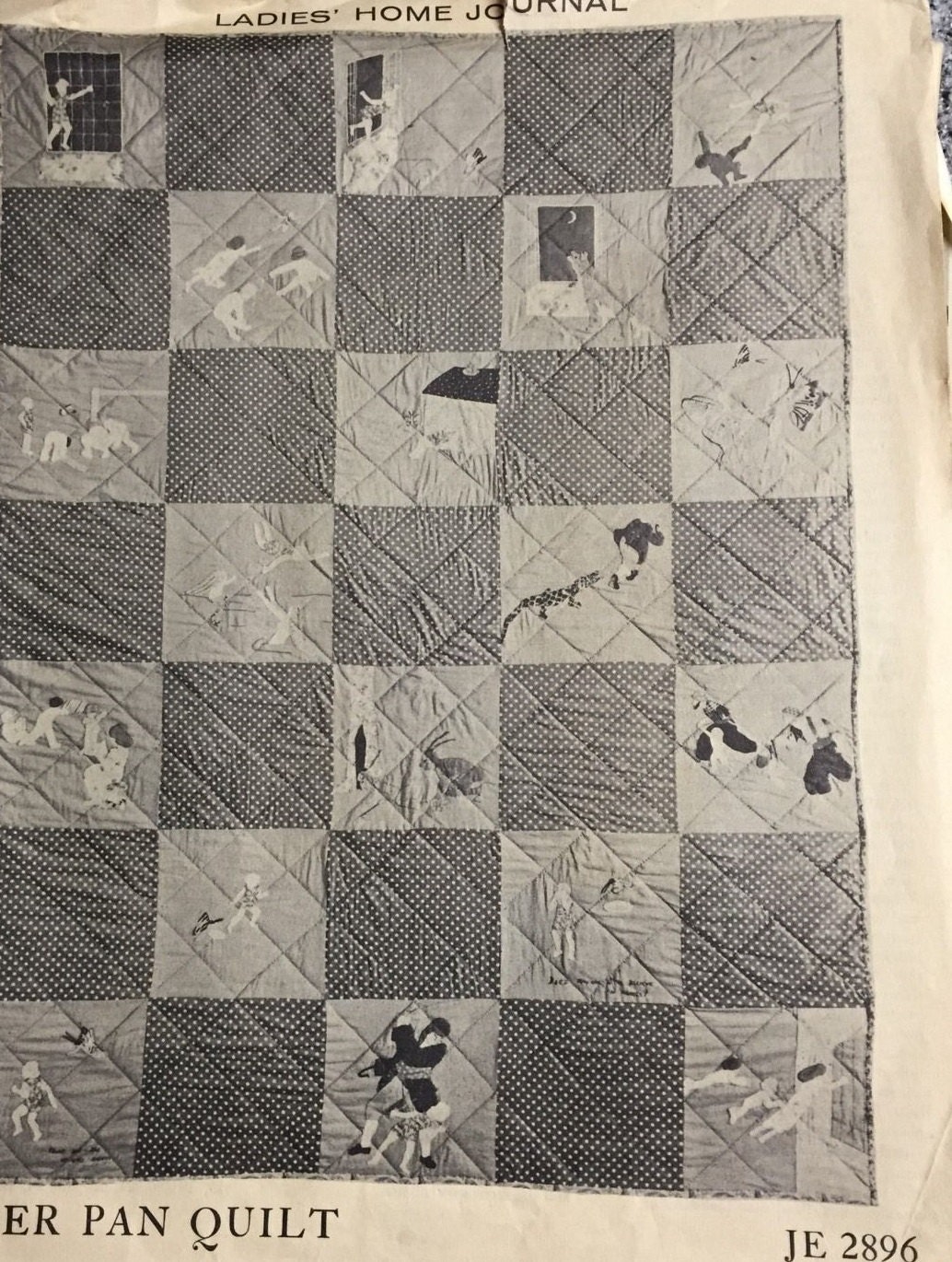 Peter Pan Applique Quilt Pattern -LHJ 1956 Marion Cheever Whiteside - Etsy