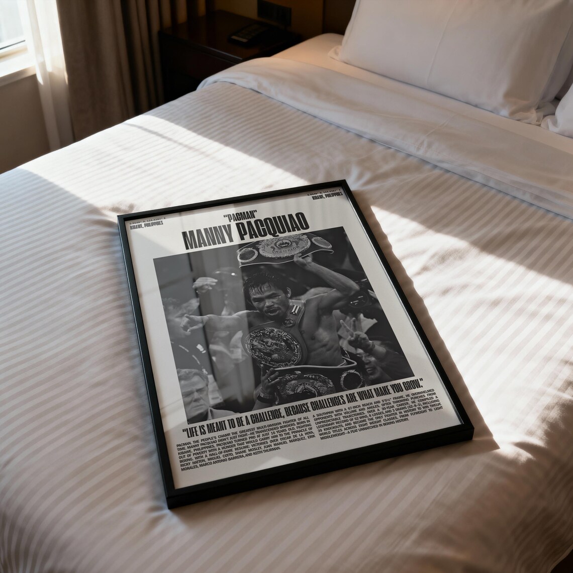 Manny Pacquiao "pacman" UFC Digital Poster, UFC Minimalist Wall Art ...