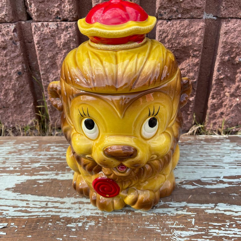 Lion Cookie Jar - Etsy