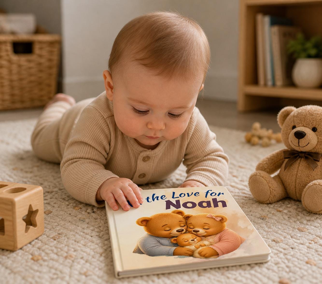 Personalized Baby Name Storybook | Custom Keepsake Nursery Book, Gender ...