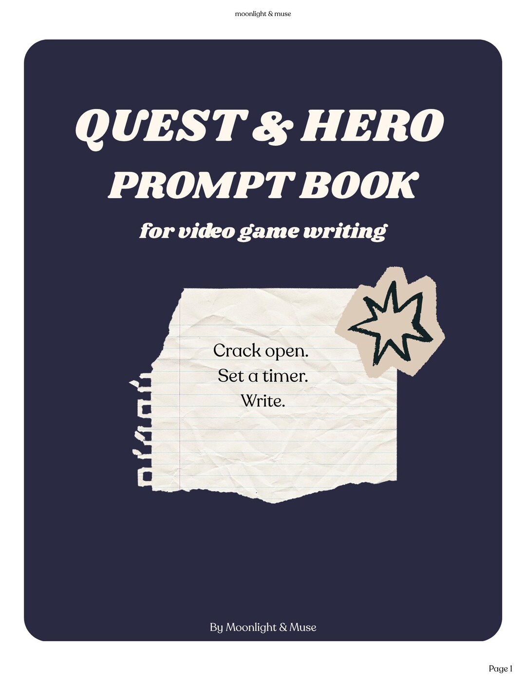 Quest & Hero Prompt Book • Narrative/game Writing Starter - Etsy