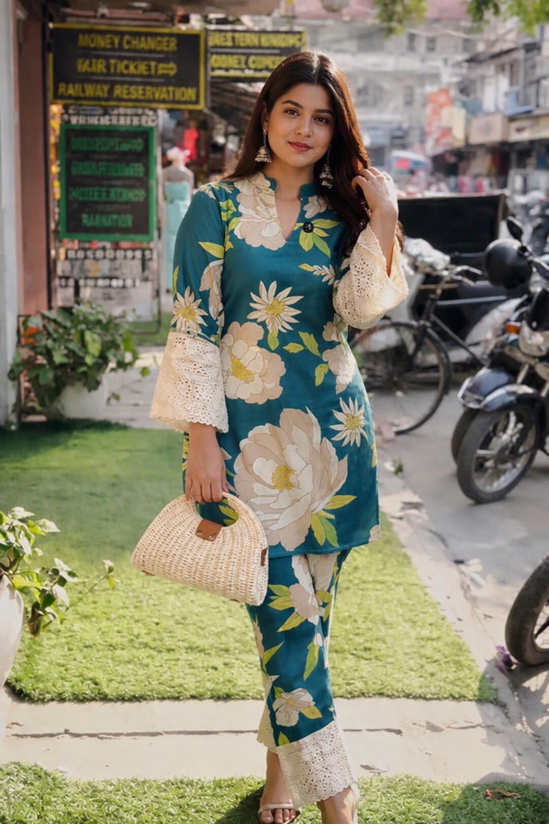 Floral Cotton Cord Set • Soft Printed Co‑ord Outfit for Women - Etsy