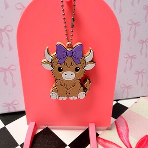Highland Cow Can Tab Opener Keychain | 3D Printed Soda Drink Tool - Etsy