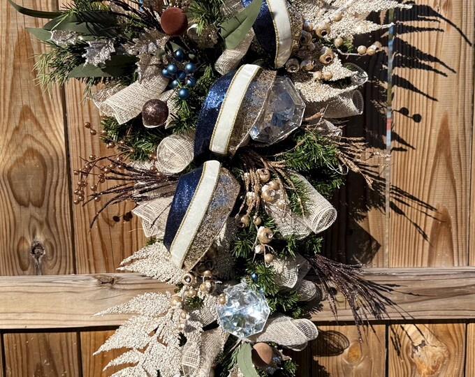 Midnight Blue Door Swag - Etsy
