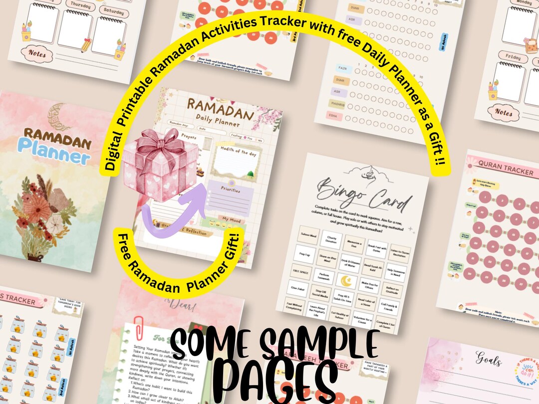 2026 Ramadan Activity & Tracker Book + FREE Daily Planner | Quran ...