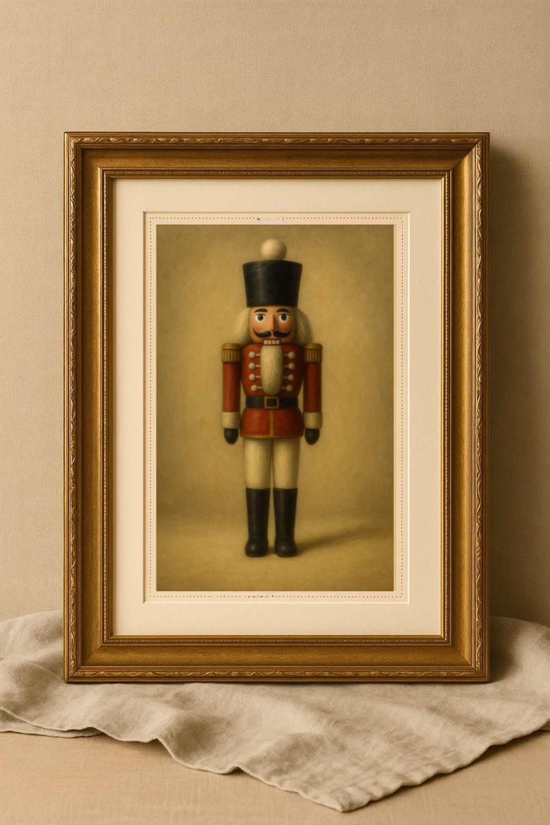 Nutcracker Wall Decor Printable | Vintage Holiday Download | Neutral ...