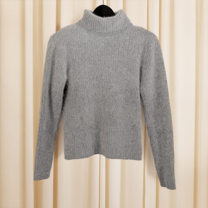 Gray Angora Turtleneck - Etsy
