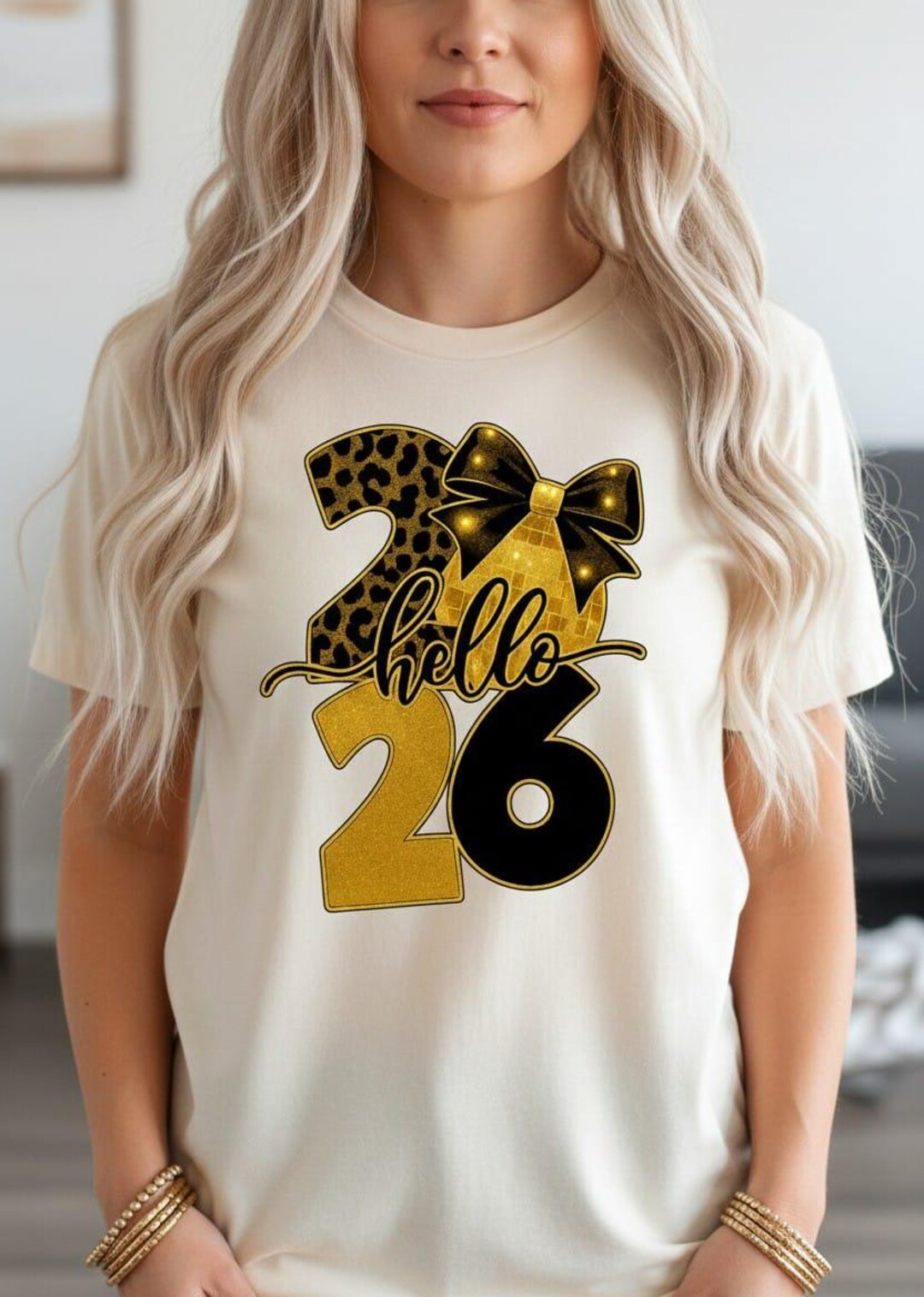 Hello 26 Birthday PNG, 26th Birthday Glitter Design, Leopard Print Gold ...