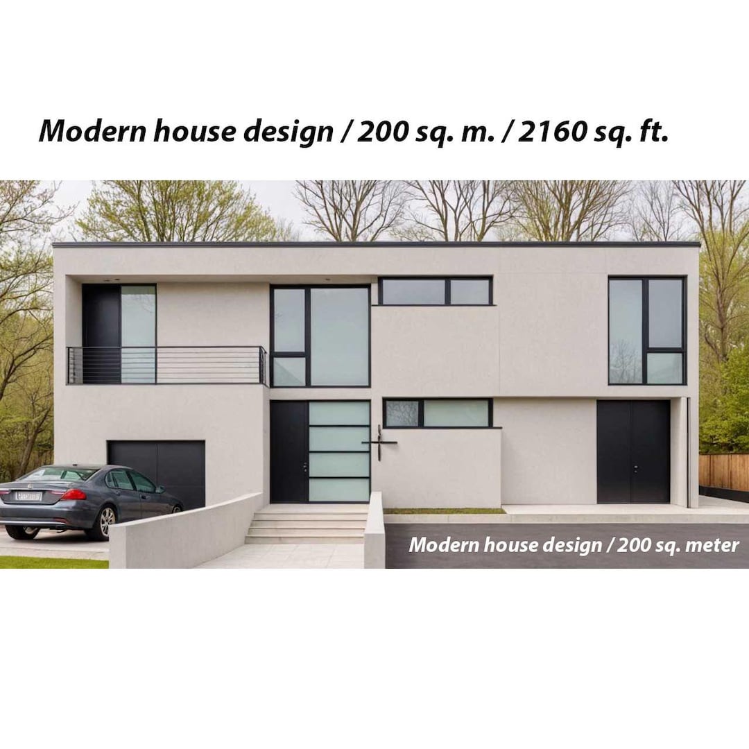 Modern House Design, Contemporary Architecture, 2-story Minimalist Home ...