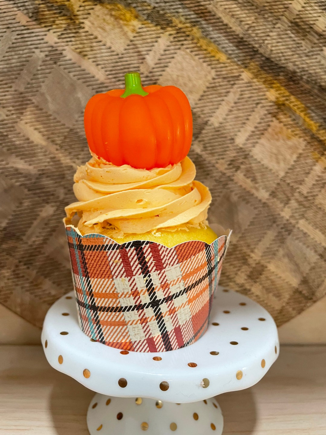 Plaid, Flannel Cupcake Wrappers , Rustic Cupcake Wrappers, Wedding ...