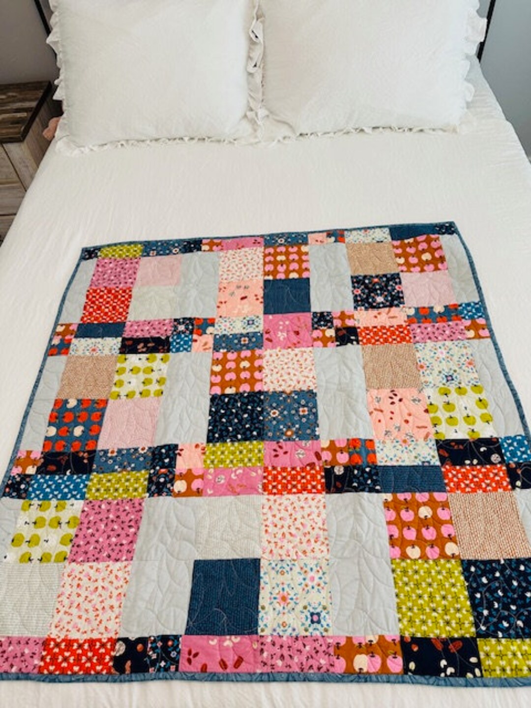 Picnic on the Beach Quilt Table Topper 38x38 Ruby Star Fabrics - Etsy