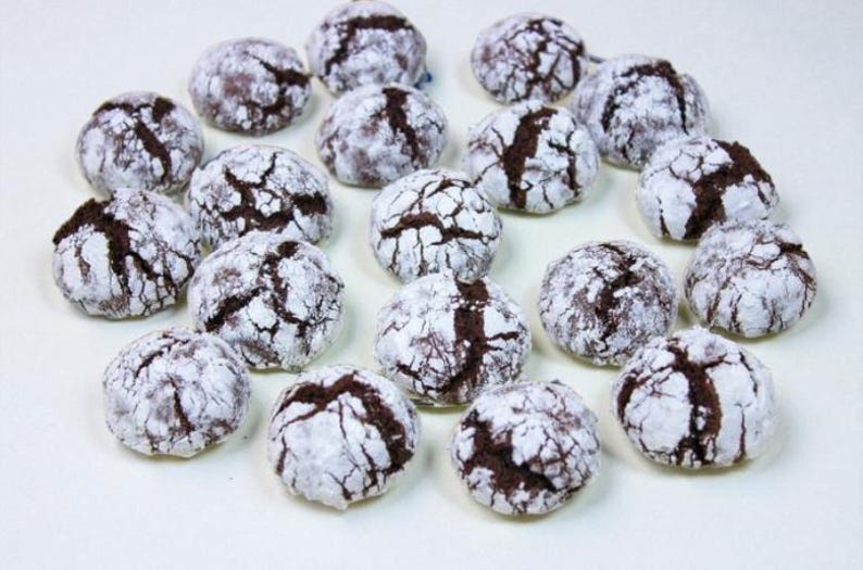 Chocolate Crinkle Cookies Recipe, Easy Fudgy Holiday Dessert (printable ...