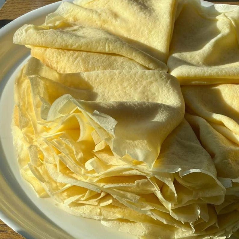 BEST RECIPE for Perfect Thin Crepes, Printable Recipe PDF, Instant ...